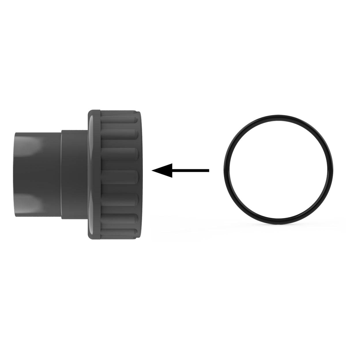 Swivel Side O-Ring on all 1½" Adapters (15100) | Buy Action Products